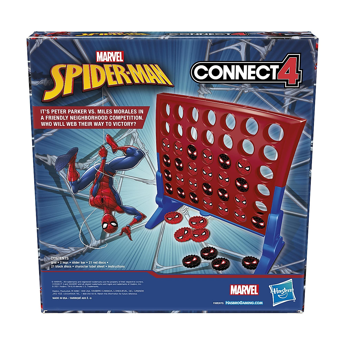 Hasbro Gaming Connect 4 Marvel Spider-Man Edition Game | Strategy Board Games for Kids | 2 Players for Boys & Girls| Ages 6+ (Amazon Exclusive)