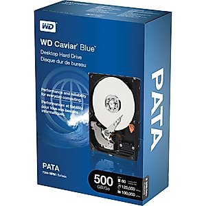 Western Digital Caviar Blue 500 GB Pata 8 MB Cache 3.5-Inch Internal Retail Kit Drives WDBAAV5000ENC-NRSN