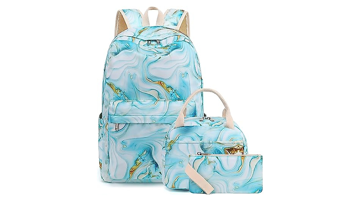 Blue Marble School Backpack for Girls - Stylish and Durable