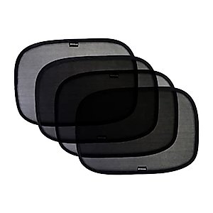 Enovoe car Window Shades for Baby - (4 Pack) - 21"x14" Cling Window Shades for car Baby - car Sun Shade, Glare and UV Rays Protection for Your Child - Baby Window car Shade for Side Window