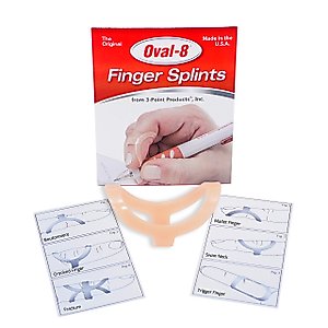 3-Point Products Oval-8 Finger Splints, The Original Finger Splint for Support and Protection for Arthritis, Trigger Finger or Thumb, and Other Finger Conditions,