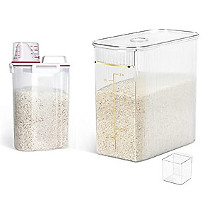 TBMax Rice Storage Container 25 Lbs - 20 Lbs + 5lbs Rice Container