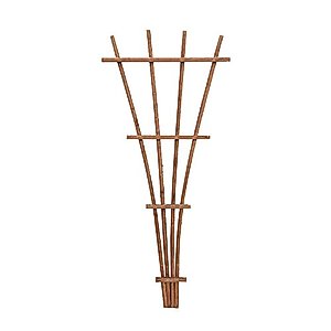 Panacea 83737 48" Brown Wood Fan Trellis