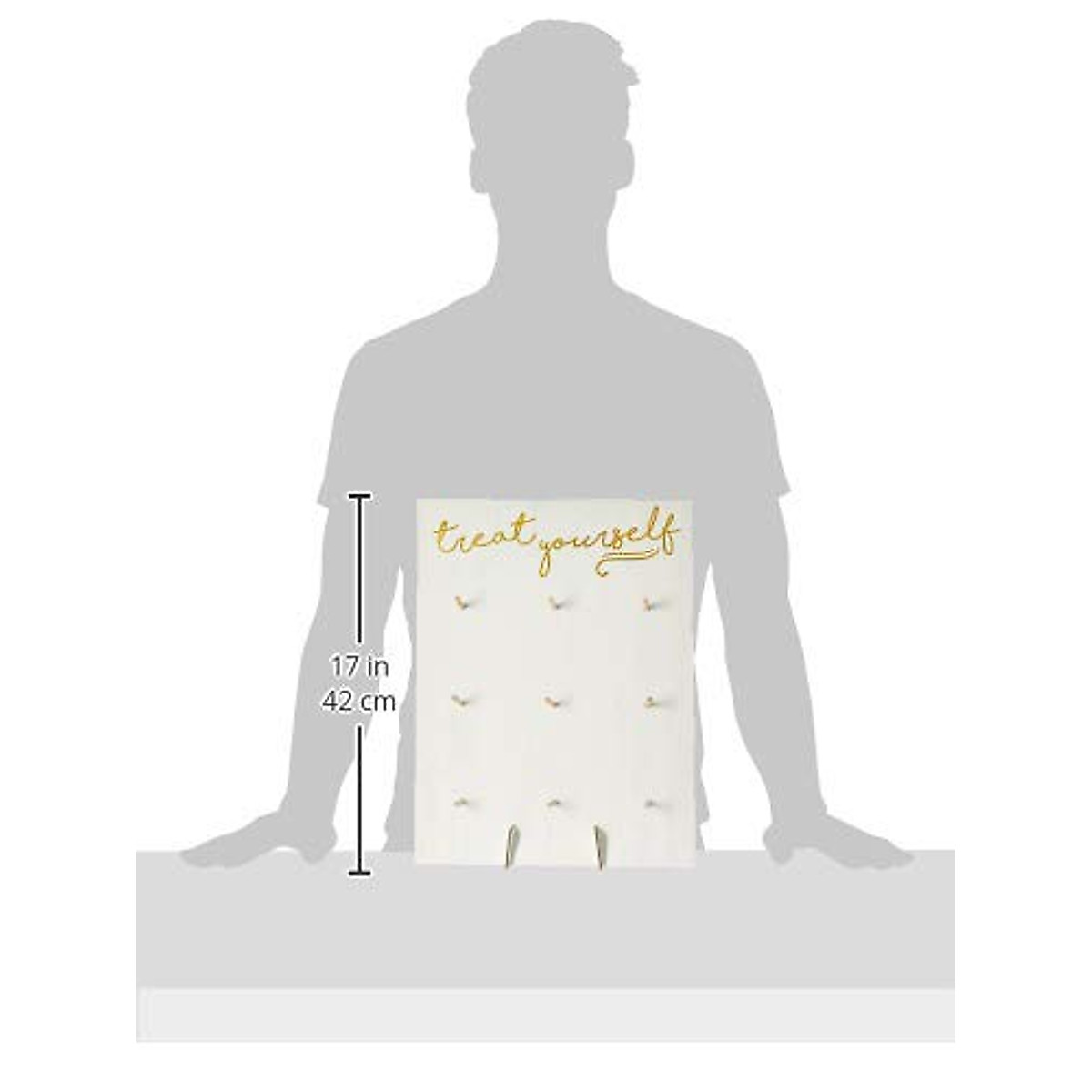 Ginger Ray Gold Foiled Treat Yourself Donut Wall Party Display Fits 9 Doughnuts