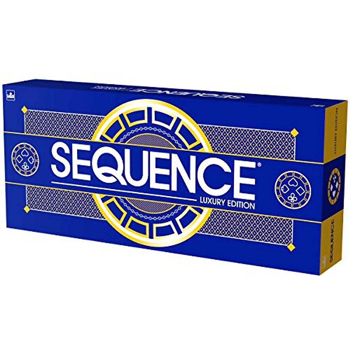Sequence Luxury Edition - Stunning Set with Deluxe, Cushioned, Roll-Flat Game Mat - Amazon Exclusive by Goliath , Blue, 2-12 players