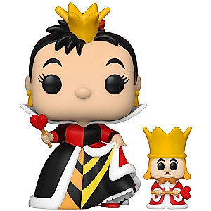 POP Disney: Alice in Wonderland 70th - Queen of Hearts with King Funko Vinyl Figure (Bundled with Compatible Box Protector Case)