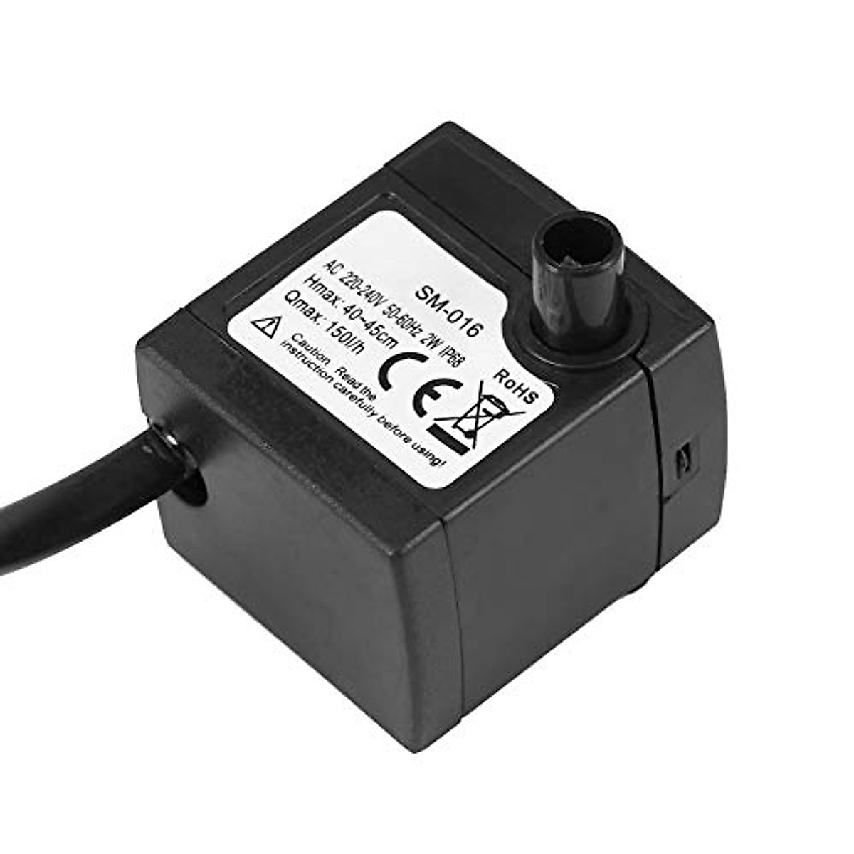 Submersible Pump, Quiet Fountain Water Pump Amphibious Water Pump for Aquarium Pond Pump Fish Tank Pump Hydroponics Pond Statuary