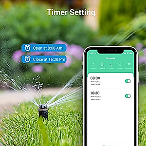 DEWENWILS WiFi Outdoor Outlet Timer, Smart Yard Stake Plug with 6 Outlets, Remote& Voice Control, Waterproof Power Stake Timer with 6Ft Cord, Alexa& Google Assistant Compatible, 1875W/15A, FCC Listed