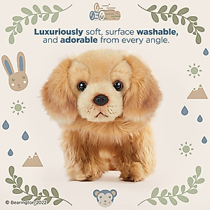 Bearington Goldie The Golden Retriever Stuffed Animal, 13 Inch Stuffed Puppy