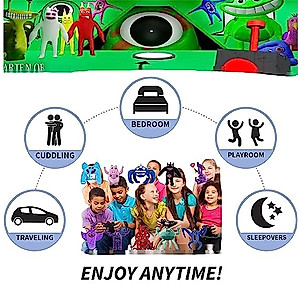 whitewhale 2PCS Banban's Garten 2 Plush, Banban's Jumbo Josh Plush Fan Toy, Soft Monster Horror Filled Animal Plush Doll, Children's Friend boy Girl Gift, Blue red