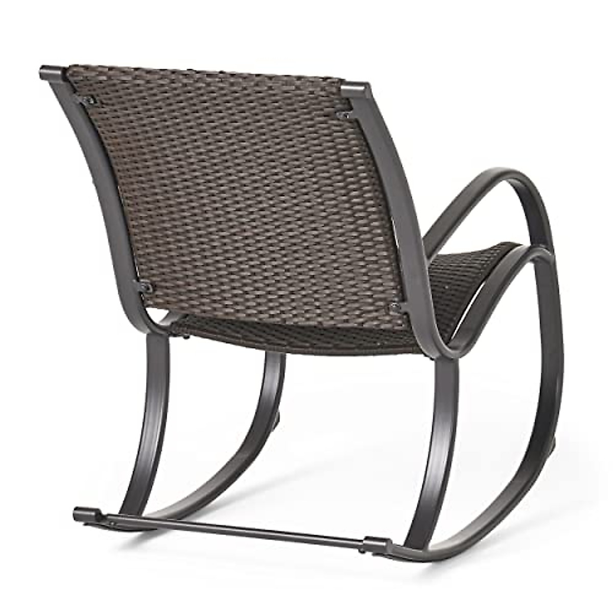 Christopher Knight Home Gracie'S KD Rocking Chair, Dark Brown Ridged