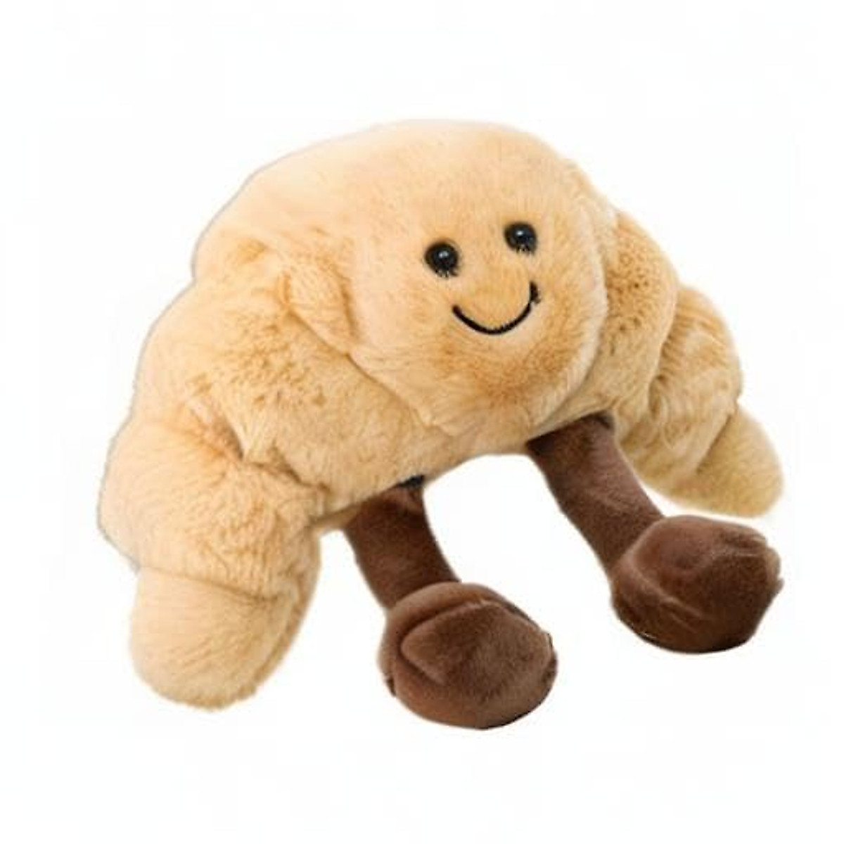 EPRHAY Toast Bread Plush Toy, Croissant Plush Cute Smile, Food Plush Pillow, Cute Plush Stuffed Toy, Funny Soft Plush Toy for Gifts