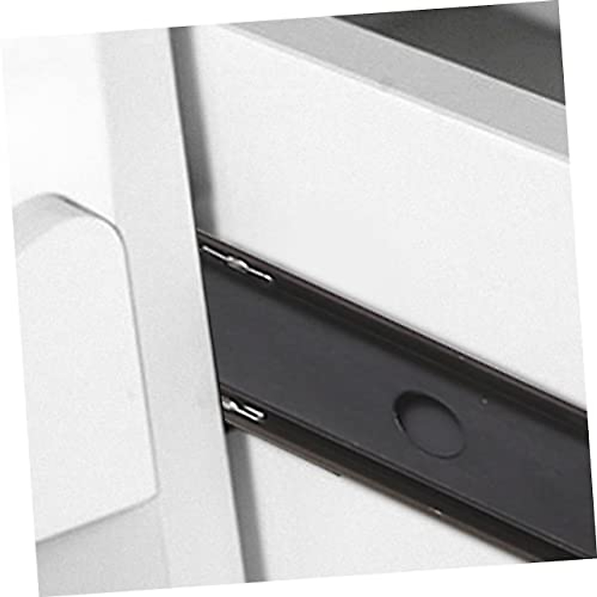 1 Pair Keyboard Track Black Serving Tray Computer Desk Accessories Parts Tray Under Desk Keyboard Tray Under Table Drawe