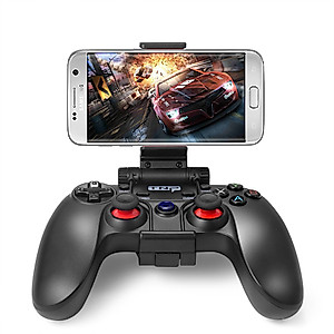 TNP Bluetooth Wireless Game Controller Gamepad for Android Smartphone Tablet VR TV BOX, Windows PC Steam OS, PS3 PlayStation 3 - Supports XInput DirectInput DInput Mode, Shock Vibration Feedback