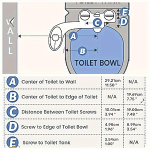 Generic Bidet Attachment for Toilet - Ultra-Slim Self Cleaning Fresh Cold Water Sprayer Bidets for Existing Toilets Seat with Dual Nozzle for Feminine and Posterior Wash, 24062212