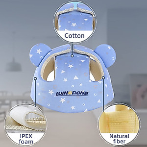 Xifamniy Baby Soft Safety Helmet Foam Head Protector Helmet for Toddler Infant Walking Suit 6-24m (Triangle)