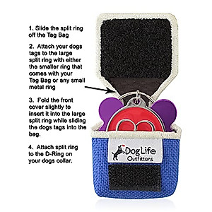 The Tag Bag - Dog Tag Silencer (Lets Play/Blue)