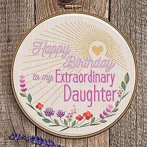 Prime Greetings Happy Birthday Card For Daughter, Made in America, Eco-Friendly, Thick Card Stock with Premium Envelope 5in x 7.75in, Packaged in Protective Mailer