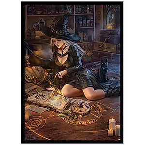 Fantasy North - Lilibeth's Casual Conjuring - 100 Smooth Matte TCG Trading Card Sleeves - Fits Magic MTG Commander Pokemon and Other Card Games - Playing Card Sleeves