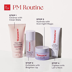 Womaness Let's Neck Firming Serum - Roll On Neck Creams for Tightening and Firming - Daily Crepey Skin Treatment to Smooth Neck Wrinkles & Sagging Skin - Hydrate, Tighten and Lift (50ml)