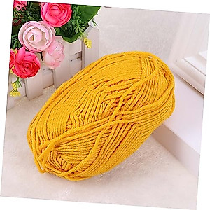 COHEALI Fuzzy Yarn Fuzzy Yarn Green Yellow Blue Soft Yarn for Knitting Doll Roving Textured Yarn Milk Cotton Cotton Ball Super Bulky Yarn Chunky Yarn Yarn Cotton Line Yarn for Crocheting