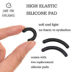 Uranian Beauty Eyelash Curler Comb Eyelash Curlers with 2 Silicone Refill Pads Premium Lash Curler Makeup Tool for Women and Girls