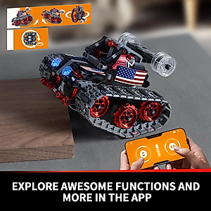 Sillbird Technic 4in1 Remote APP Controlled Robot Building Kit, Educational STEM Toys Coding Robotic Set Science Programmable Stunt Racer Creative Gifts for Boys Girls Ages 6+, New 2024 (560 Pieces)