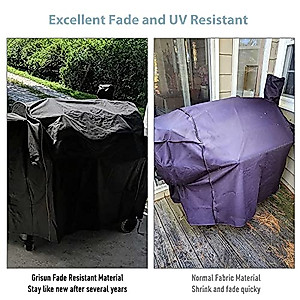 Grisun Grill Cover for Pit Boss 1100 Pro Series Triple-Function Pellet and Gas Combo Grill PB1100PSC2/PB1100PSC1, Sportsman PB1230SP, 600D Heavy Duty Grill Cover, PB 67364