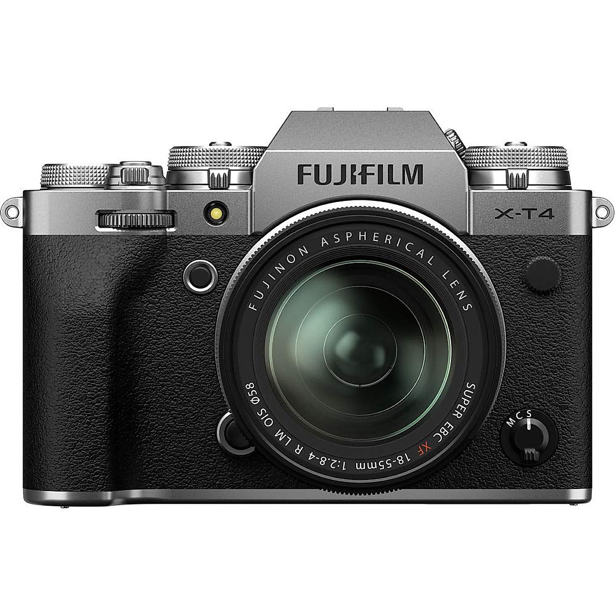 Fujifilm X-T4 Mirrorless Digital Camera with XF 18-55mm f/2.8-4 R LM OIS Lens (Silver) Bundle, Includes: SanDisk 64GB Extreme PRO SDXC Memory Card, Spare Fujifilm NP-W235 Battery + More (7 Items)