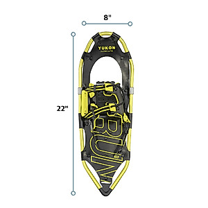 Yukon Charlie's Run Ultra-Lite Snowshoe 8-inch x 22-inch Designed for Running