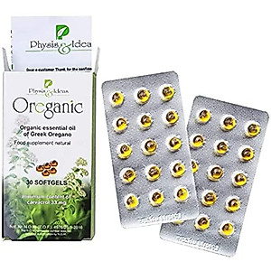 Oreganic - Oregano Oil Softgels - 30 Capsules - Helps Immune Defense & Respiratory Health - Natural - 80% Carvacrol - Greek Oil of Oregano Probiotics for Digestive Health Non-GMO