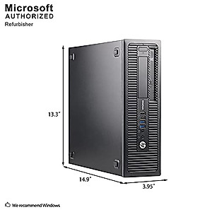 HP EliteDesk 800 G1 Desktop, Intel Core i7 4770 3.4Ghz, 32GB DDR3 RAM, 1TB SSD Hard Drive, USB 3.0, DVDRW, Windows 10 Pro (Renewed)