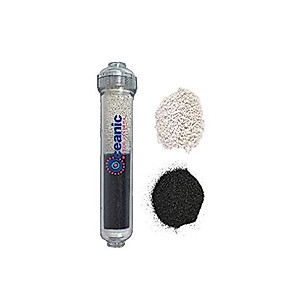 Oceanic Dual Post Carbon (GAC) & pH Alkaline Water Filter Cartridge for RO Systems
