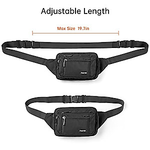 FREETOO Fanny Pack Extender Belt Adjustable Strap with Length 19.7 Inches Extension, Only for freetoo Black Waist Bag Gray-green Waist Pack