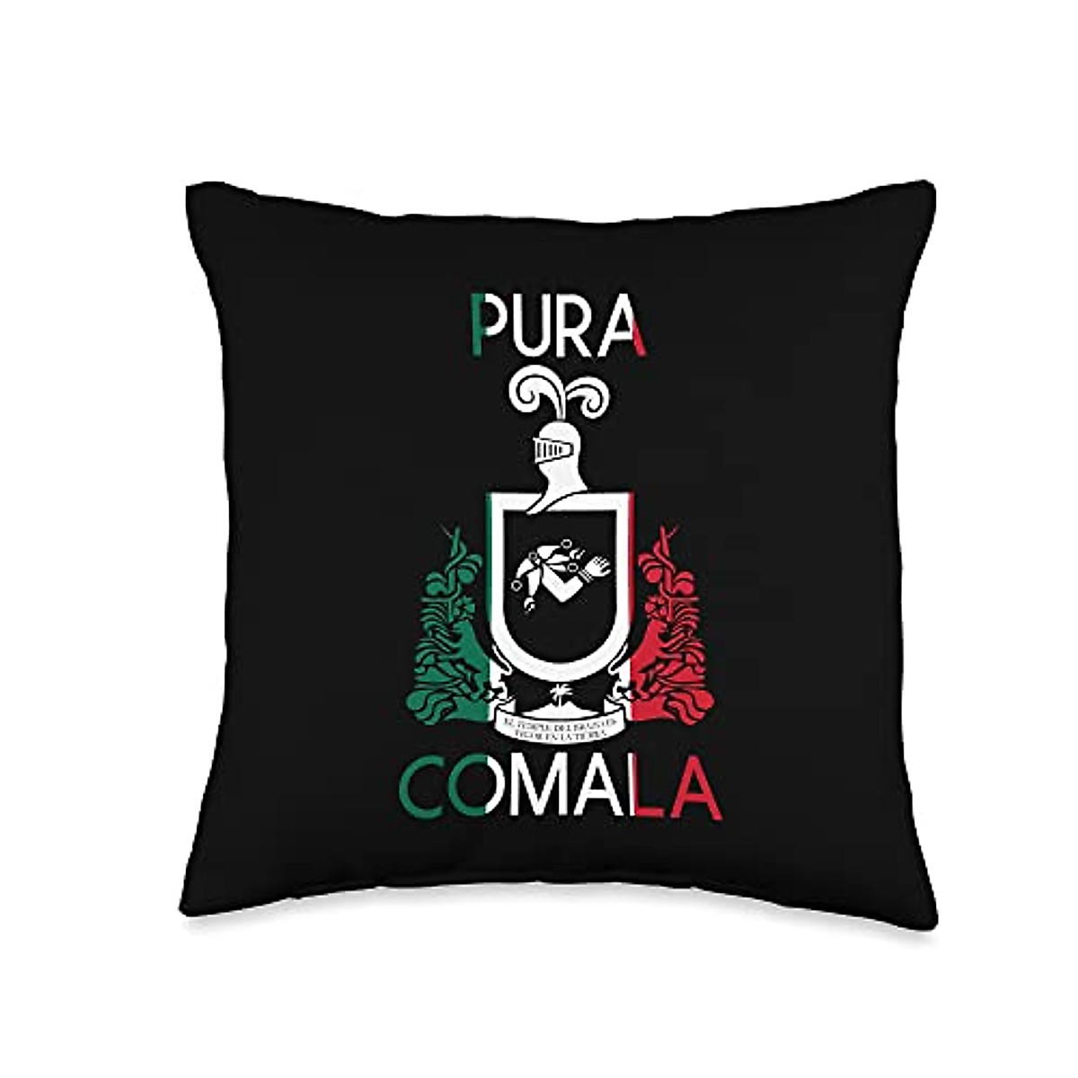 Mexican Pride Camisa Comala Colima Estado De Mexico Escudo Eagle Aguila Throw Pillow, 16x16, Multicolor
