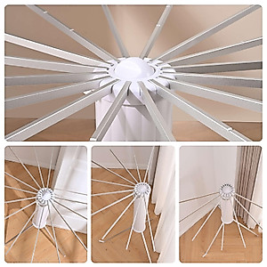 TBDXCJTQQ Tripod Clothes Drying Rack, Outdoor Clothes Drying Rack Saves Space and has Strong Load-Bearing Capacity-Drying Rack Clothing Travel Balcony Family Folding Drying Rack