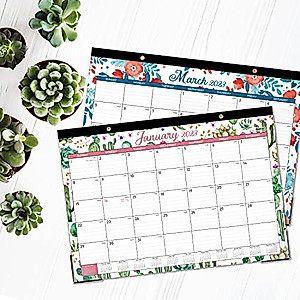 Desk Calendar 2023-2024 - Calendar 2023-2024 from January 2023 - June 2024,18 Months Monthly Desk Calendar, 17" x 12", Desk Pad, Large Ruled Blocks, To-do List & Notes, Best Desk Calendar for Organizing