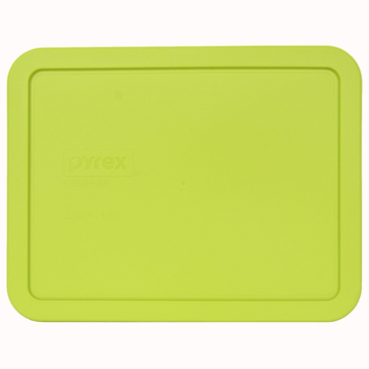 Pyrex (2 7211 Glass Dishes (2) 7211-PC Edamame Green Lids Made in the USA