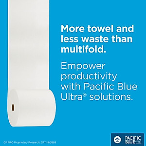 Pacific Blue Ultra 8" High-Capacity Automated Touchless Paper Towel Dispenser by GP PRO (Georgia-Pacific); Black; 59590; 12.9" W x 9" D x 16" H; 1 Dispenser