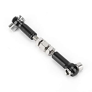 Okuyonic Servos Link, Adjustable RC Tie Rod 47mm 6pcs for Redcat 1/10 RC Car(Black)