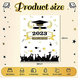 Graduation Gifts 2023 Throw Blanket PHD College Masters Degree Graduation Gifts for Women Men Soft Cozy Lightweight Blanket for Sofa Bedding Living Room, 60 x 50 Inch