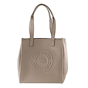 Marc Jacobs H051L01FA21-053 Greige Gray/Beige Signature Logo Womens Tote Bag
