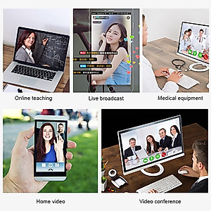 UXZDX CUJUX Webcam Webcam Web Camera with Microphone Web Cam for Pc Computer Laptop Video Mini Camera with Webcam Cover (Size : X-Large)