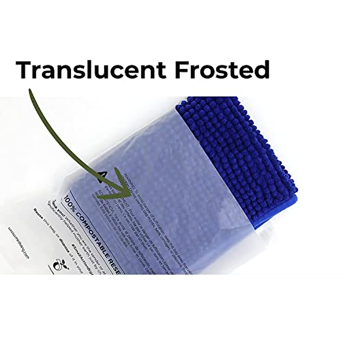 Eco Friendly Clear Bags, 85 count M size (85 pcs 10x 13 inches), Self Seal Cello Frosted Resealable Compostable Shipping Clothing bag for Packaging, Clothes Shirts Cello bags, minliving (M, 85 Pack)