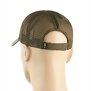 M-Tac Mesh Operator Hat - Tactical Baseball Cap - Army, Military Style Ripstop Patch Hat for Men and Women (Dark Olive, XL)