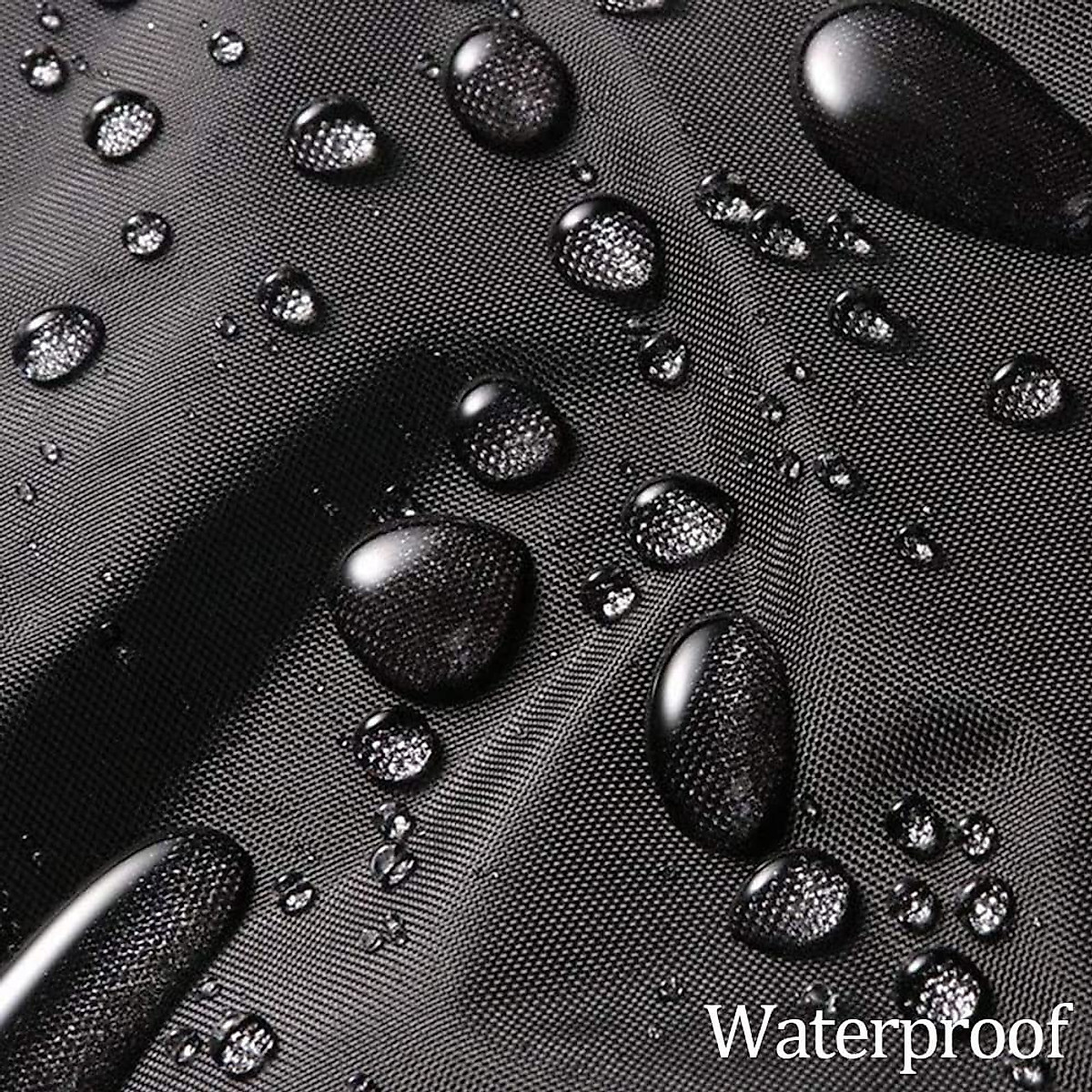 Izzybang 5 Piece Bar Height Patio Dining Set Covers Waterproof Outdoor 66 Inch Square Patio Furniture Bar Height High Top Bistro Table & Chair Sets Winter Cover, Black