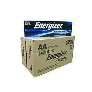Energizer AA Ultimate Lithium 144 Batteries "In Original Box"