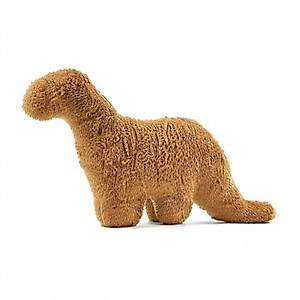 SNOWOLF 27.5" Cute Dino Nugget Pillow Soft Squishy Dinosaur Chicken Nugget Pillow Plush Toy for Decorations (Can't Stand Still), Creative Gift Ideas for Boys Girls Easter Birthday (Brontosaurus)