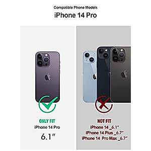 Poetic Neon Series iPhone 14 Pro Case, Dual Layer Heavy Duty Tough Rugged Light Weight Slim Shockproof Protective Drop Protection Phone Case 2022 New Cover for iPhone 14 Pro (6.1 Inch), Black