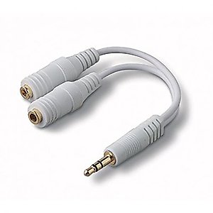Headphones Splitter Compatible with Samsung Galaxy Tab A 10.1 (2019) Tablet - 3.5mm Earphone Adapter Dual Headset Port Audio Jack Adaptor for Galaxy Tab A 10.1 (2019) Model ONLY
